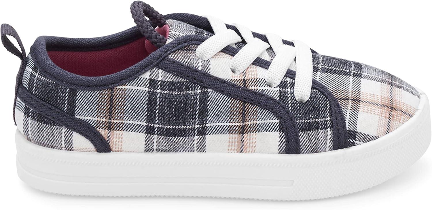 OSHKOSH B’GOSH Girl’s Syrup Slip-On Sneaker(Plaid) - Carter's