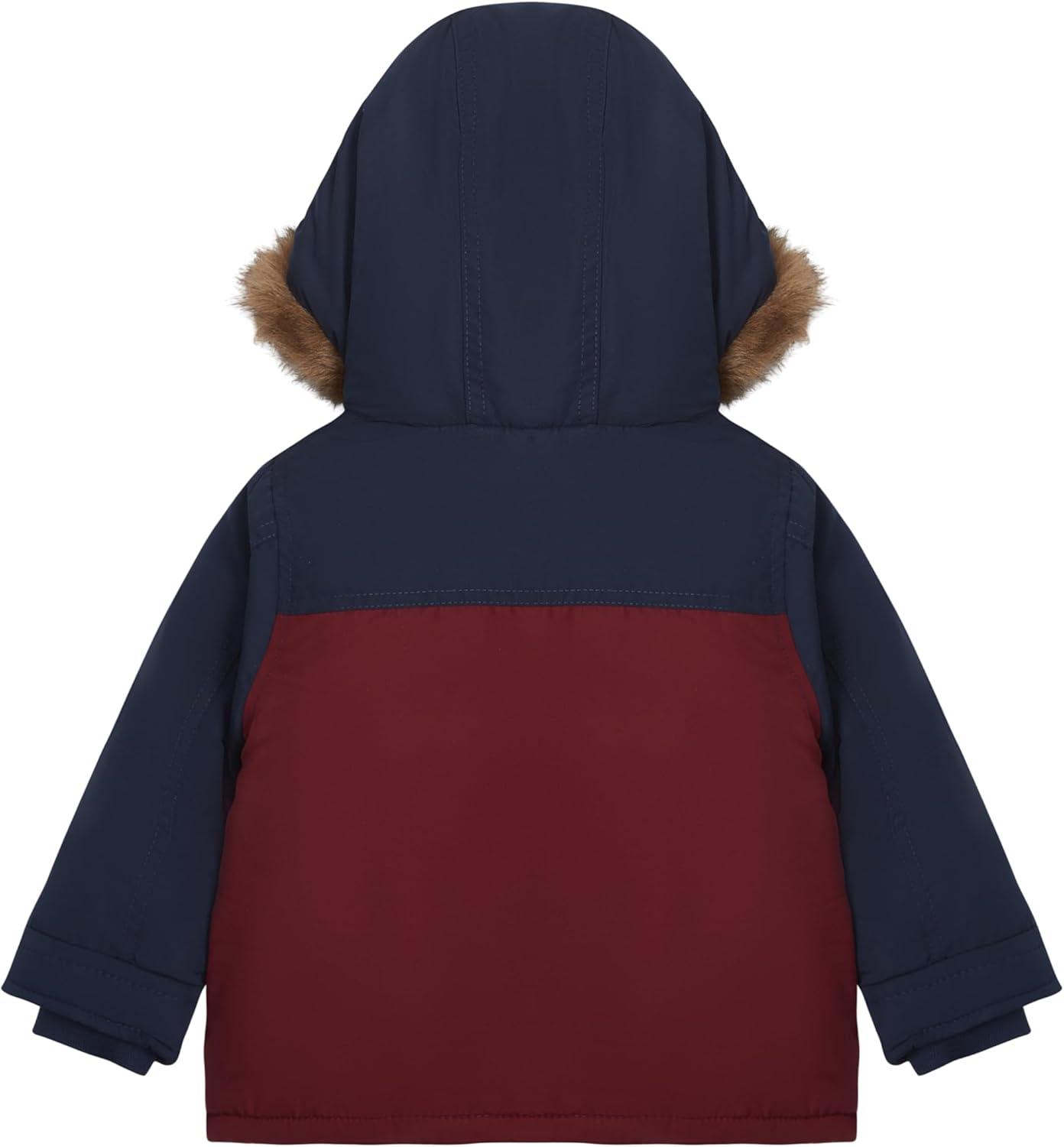 Carter’s Boys Warm Winter Parka Hooded Jacket(Navy) - Carter's