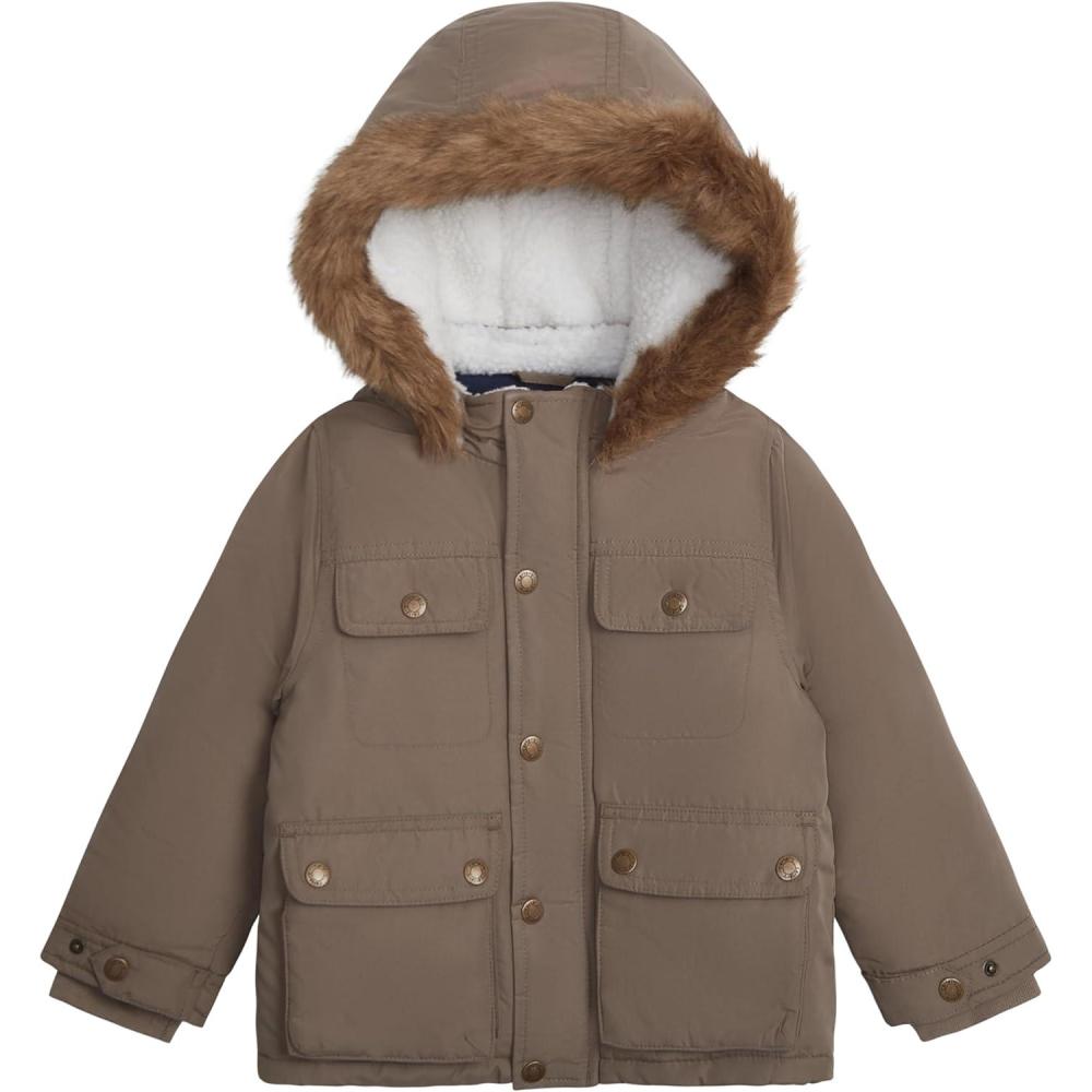 Carter’s Boys Warm Winter Parka Hooded Jacket(Navy) - Carter's