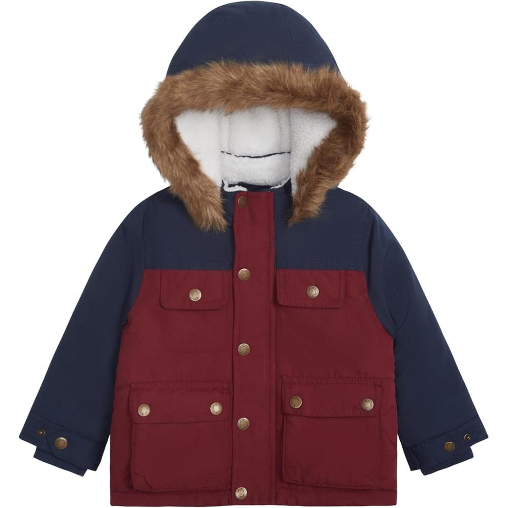 Carter’s Boys Warm Winter Parka Hooded Jacket(Navy) - Carter's