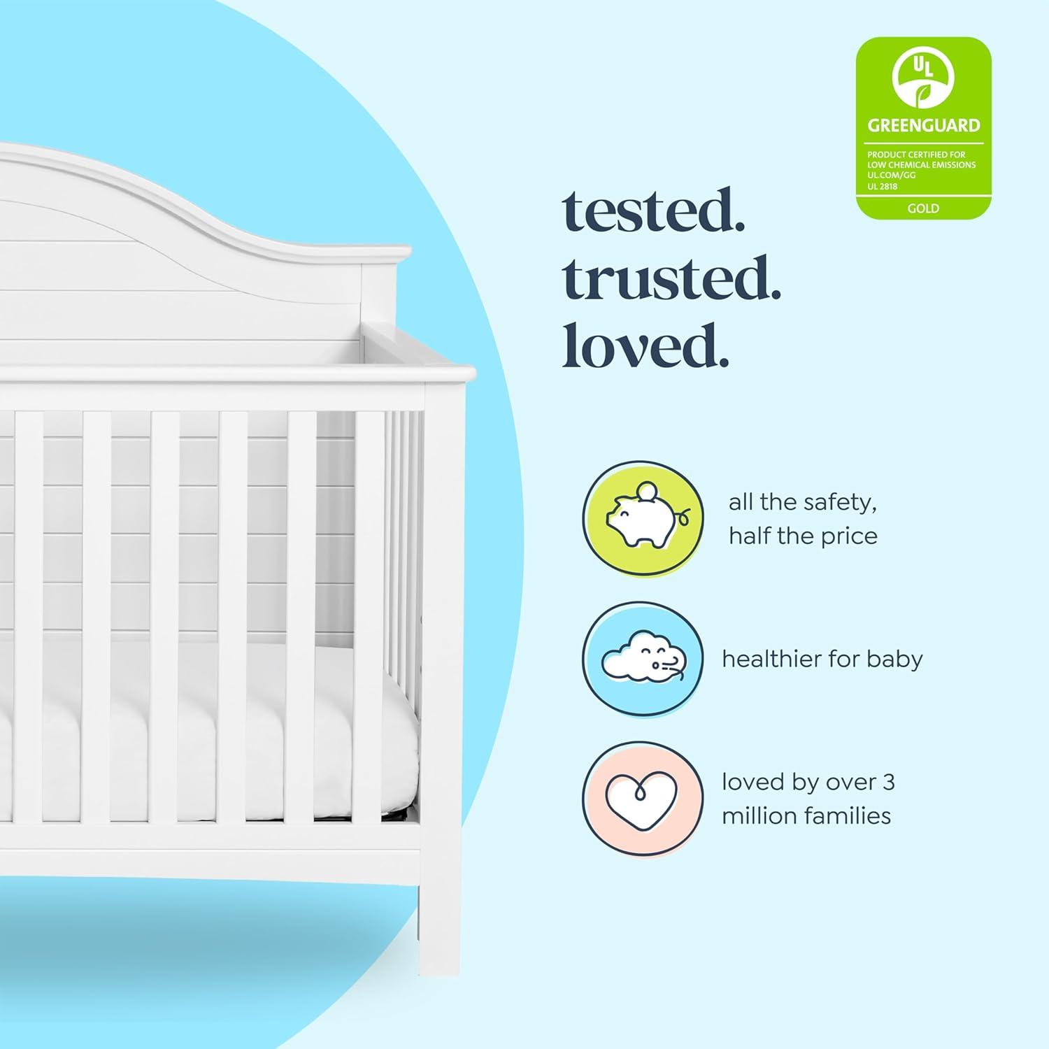 Carter’s by Davinci Nolan 4-in-1 Convertible Crib in Navy, Greenguard ...